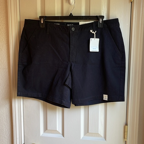 a.n.a | Shorts | Nwt Ana Black Midrise Twill Shorts Sz 8 | Poshmark